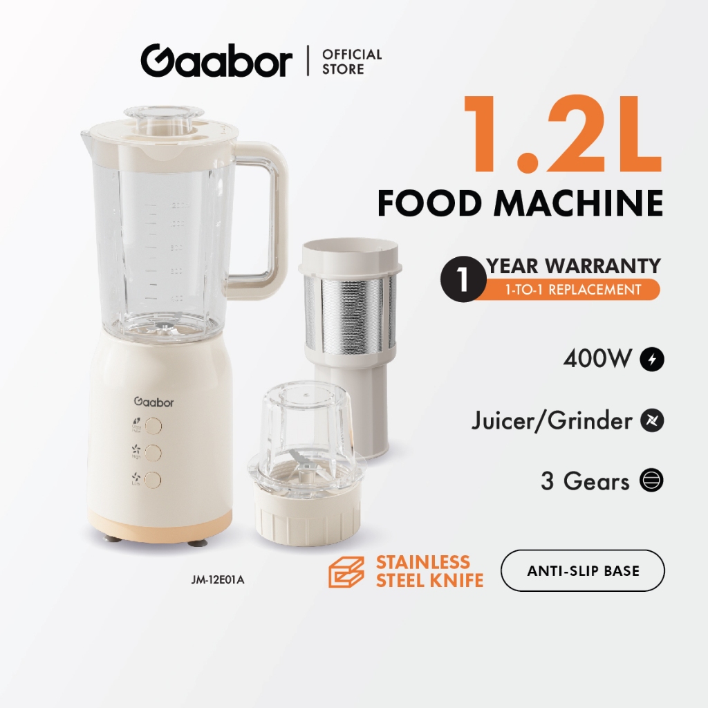 Gaabor 1.2L Large Capacity 400W Multifunctional Juicer Blender Food ...