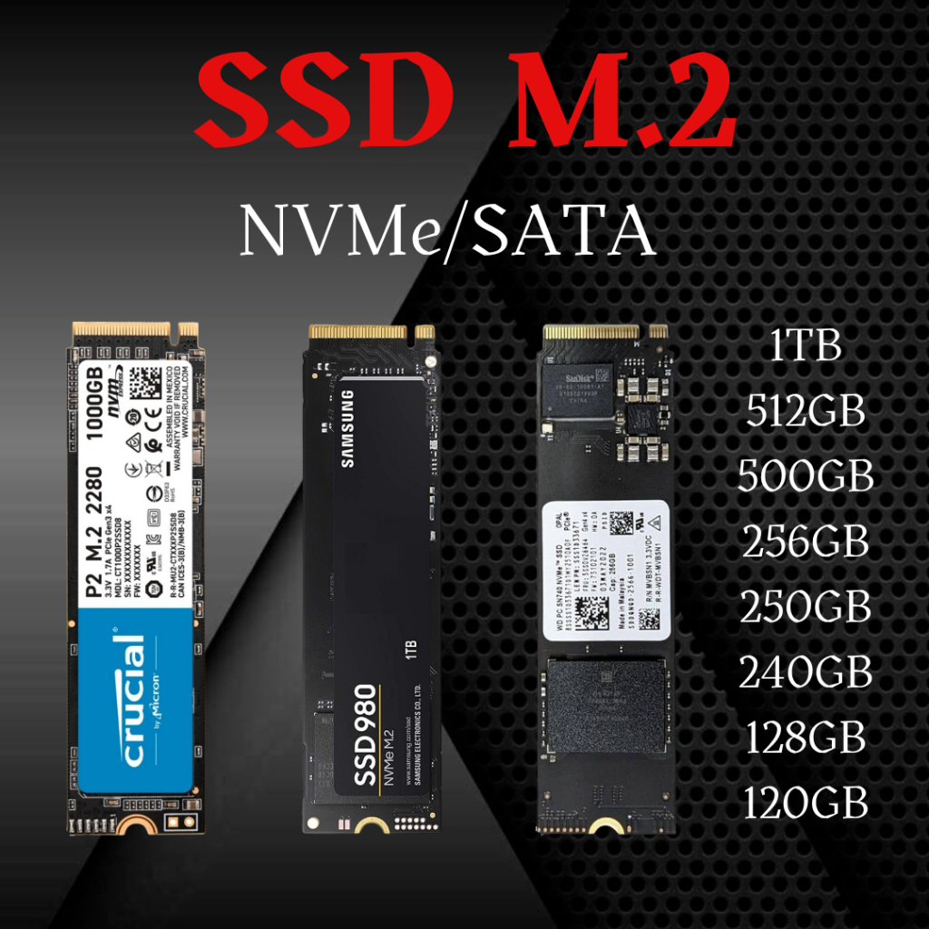[Ready Stock & Fast Delivery] SSD M.2 NVMe/SATA Samsung SKhynix Mircon ...