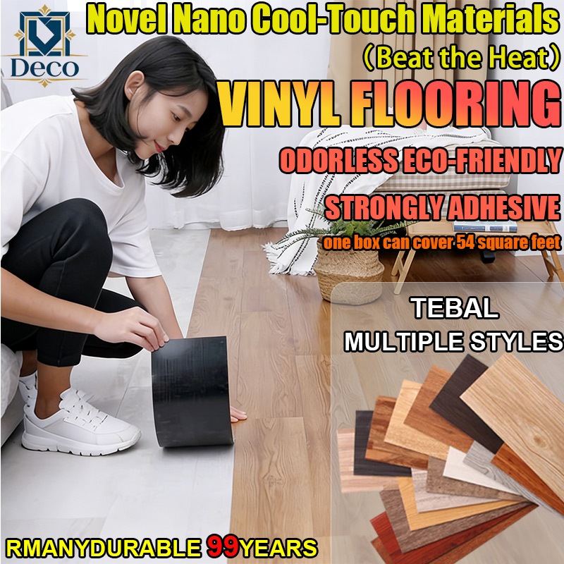 [2026 NEW ice feel] 2mm Thick Durable Vinyl Flooring | Enhanced Cool ...