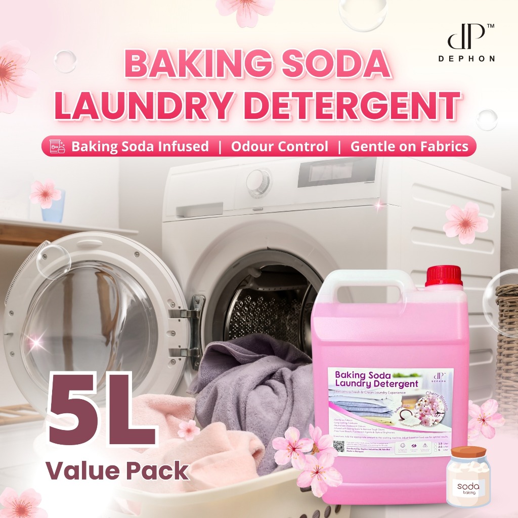 DEPHON 5 Liter Baking Soda Laundry Detergent Pencuci Baju Sabun Dobi ...