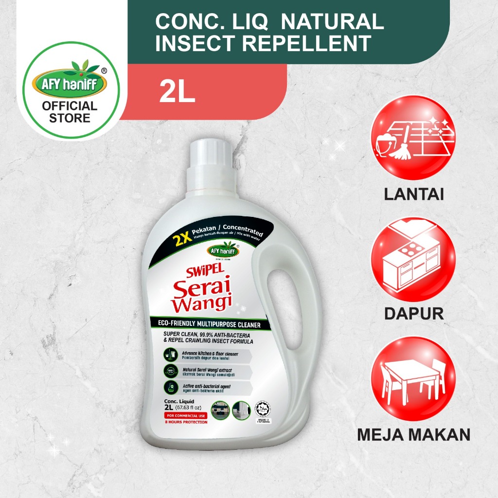 Afy Haniff SWiPEL® Serai Wangi Pekatan Concentrated Liquid 2 Liter ...