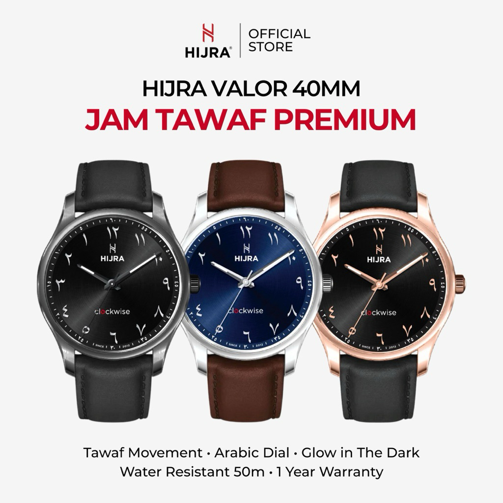 Jam Tawaf HIJRA Valor Premium - Jam Tangan Nombor Arab Jawi Islamic ...