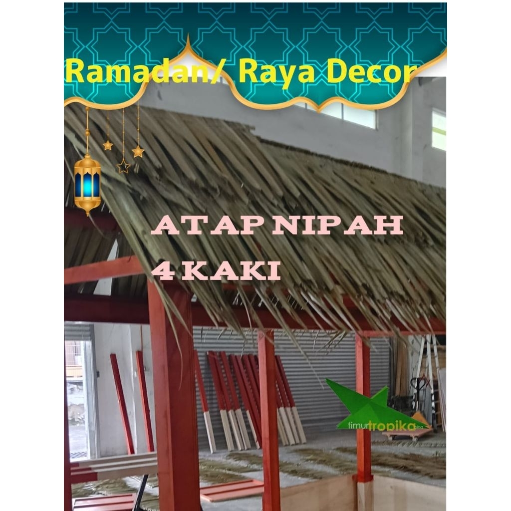 Atap nipah murah saiz 4 kaki x 2 kaki - dekor restoran, cafe, pejabat ...