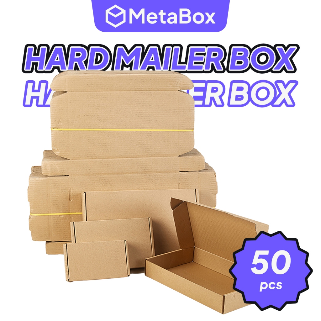 50pcs Corrugated Pizza Box Packaging Mailer Box Pos Hadiah Kecil ...