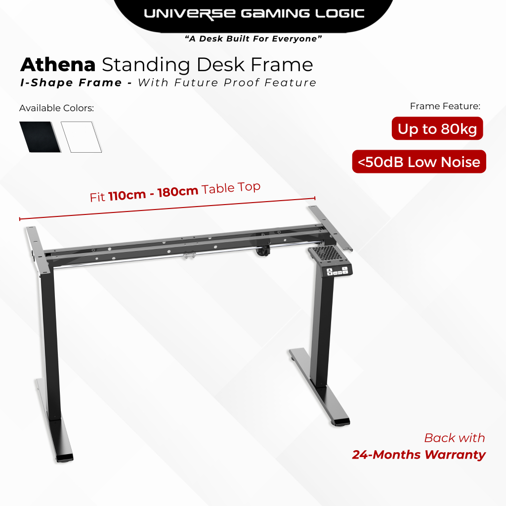 Athena 2.0 Underframe/ Electric Height Adjustable Leg for Table/ Sit ...