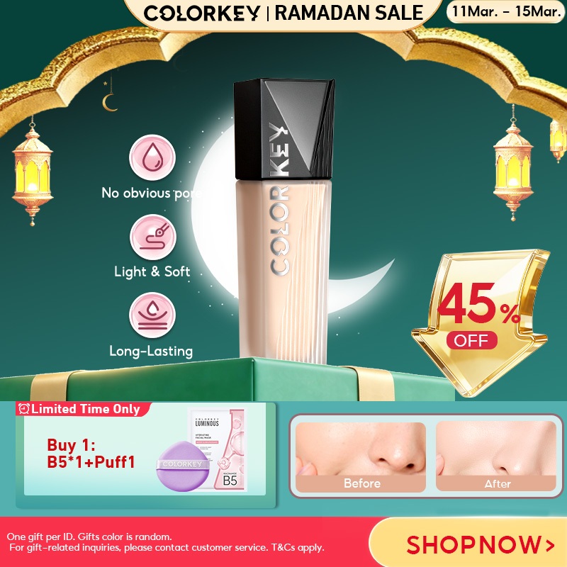 COLORKEY Long Lasting Flawless Liquid Foundation (30g) | Shopee Malaysia