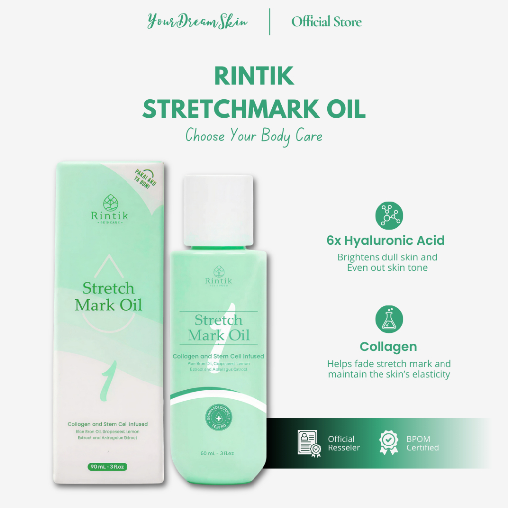 Rintik Stretch Mark Oil - Stretch Mark Remover - Stretch Mark Cream ...