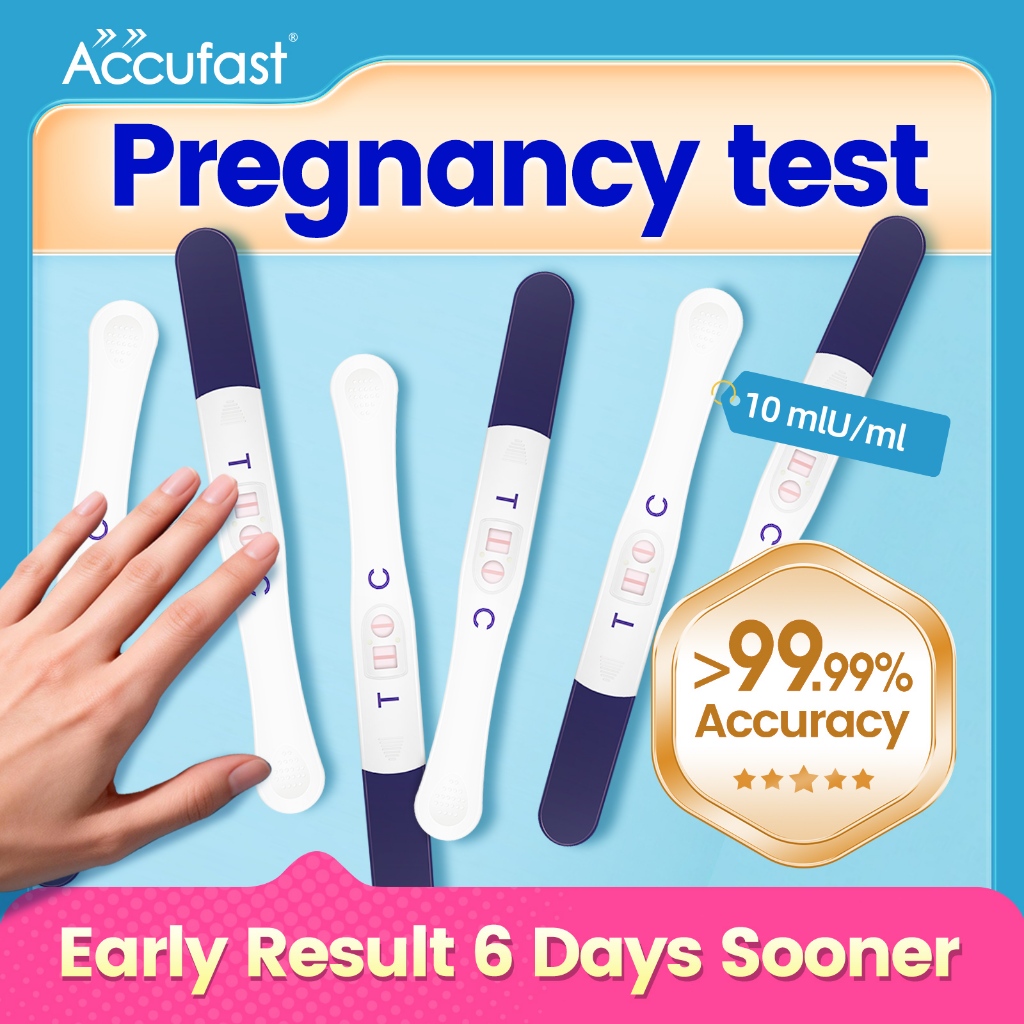 3Pcs ACCUFAST 10Miu One Step Pregnancy Test Kit Midstream Pen For Women ...
