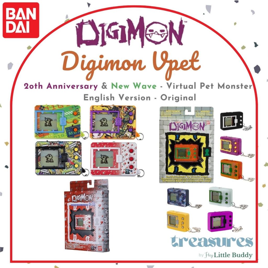 Digimon Vpet New Wave 20th Anniversary English Virtual Pet Digital ...