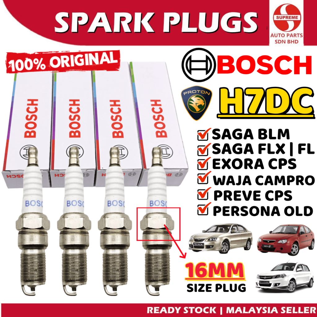 S2U Original Bosch Spark Plug Proton Saga BLM FLX Gen2 Persona Old ...