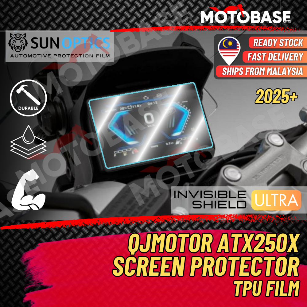 [MOTOBASE] QJMOTOR ATX250X TFT Screen Protector TPU Clear HD/Matte/Anti ...