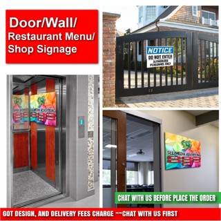 Door/Wall/Restaurant Menu/Shop Signage Display Board[Custom Make]apply💥 ...