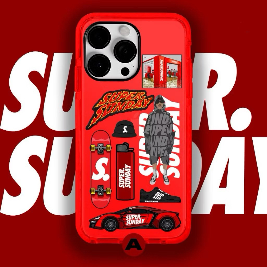 NEW " AHAD" 1.0 DESIGNATED CASE RED NEON Bumper Casing IP 6 until 16 ...