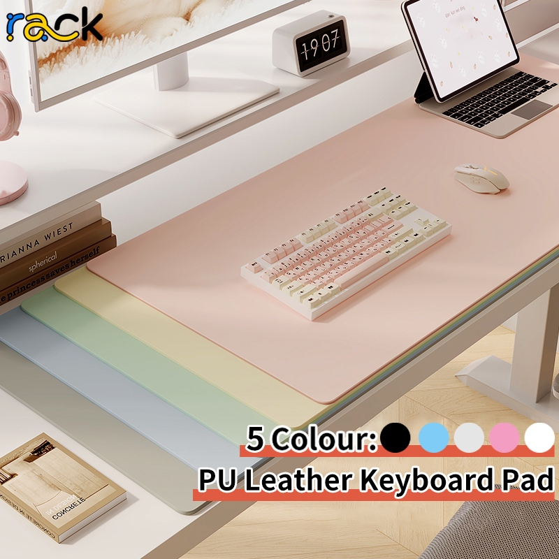 Solid Color PU Leather Mousepad Oil-Proof Table Mat Anti-slip Suede ...