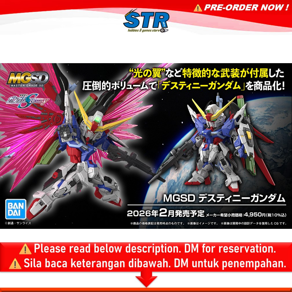[MAR 2026] BANDAI MGSD DESTINY GUNDAM | Shopee Malaysia
