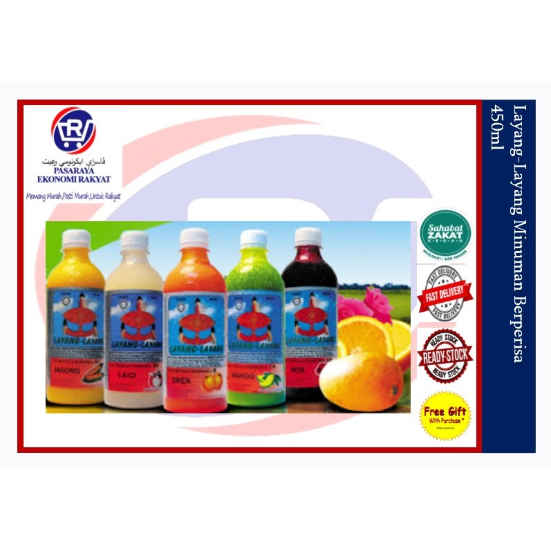 LAYANG-LAYANG MINUM BERPERISA UNTUK MINUMAN 450ML | Shopee Malaysia