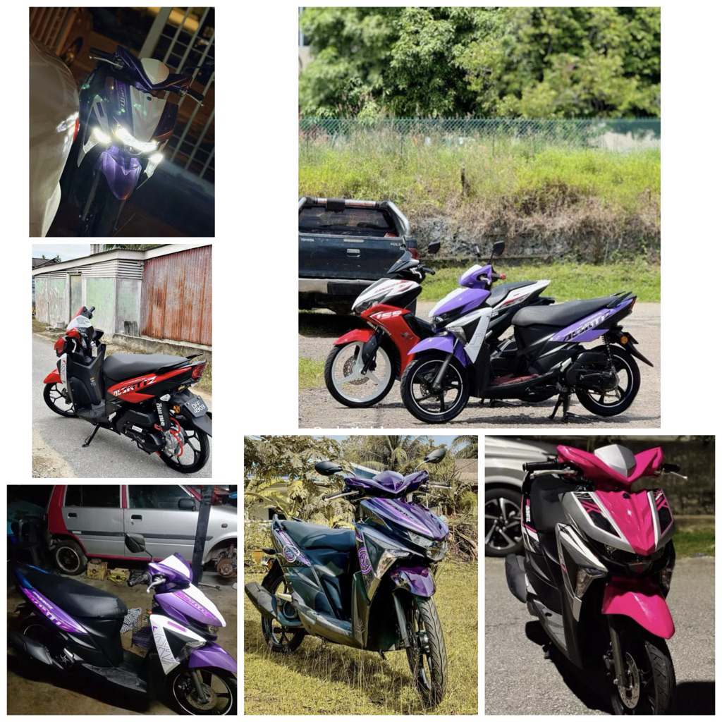 KBR Coverset Ego Avantiz Purple Silver Batik Purple Purple Terung Siap ...