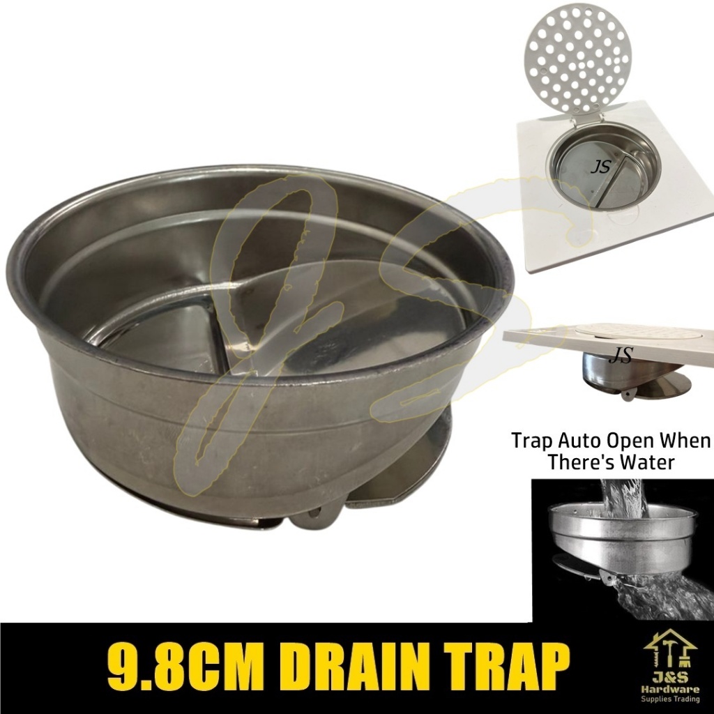 9.8CM Anti Odor Floor Drain Core. Stainless Steel Auto Floor Trap to ...