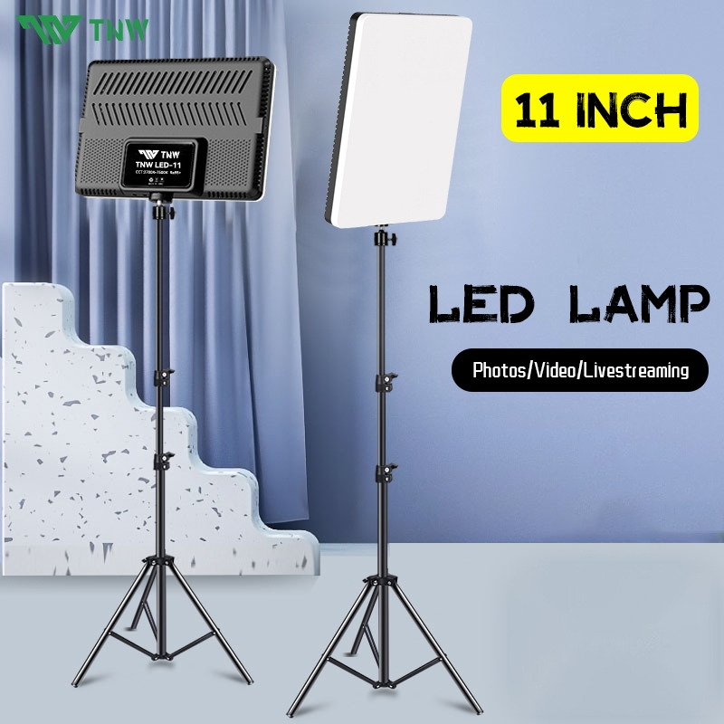 TNW 11 inch LED Video Lampu Panel Light Photography Lamp with Stand ...