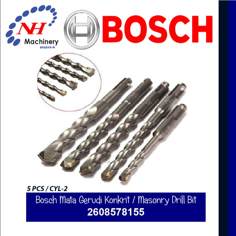 BOSCH 2608578155 - MATA GERUDI KONKRIT / MASONRY DRILL BIT | Shopee ...