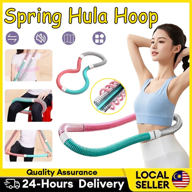 【Best Seller】弹簧软呼啦圈 Weighted Hula Hoop Slimming Soft Waist-Friendly ...