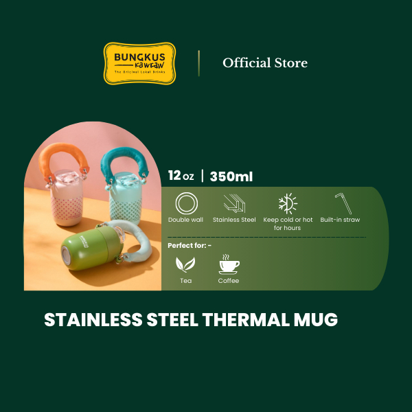 Bungkus Kaw Kaw Signature Collection Cloudy Stainless Steel Thermal Mug ...