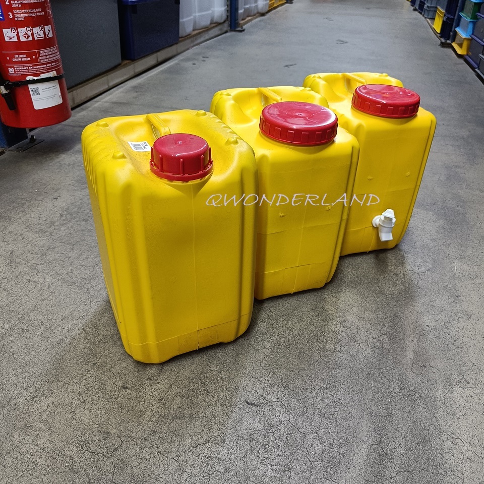 Plastic Jerry Can Container 10 liter (Yellow) | Shopee Malaysia