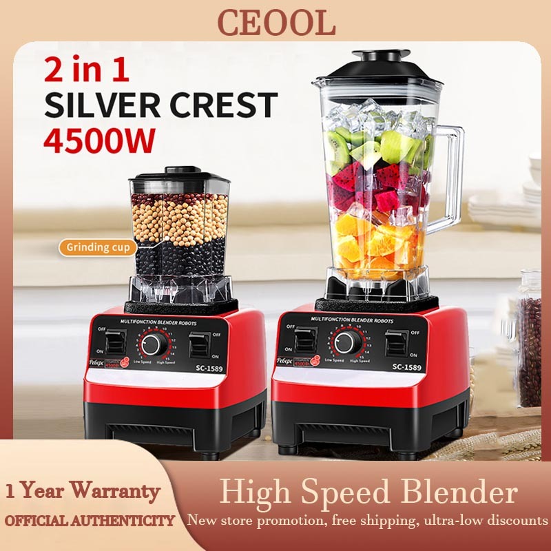 Heavy Duty Blender 4500w 3L High Power Blender Food Processing Ice ...