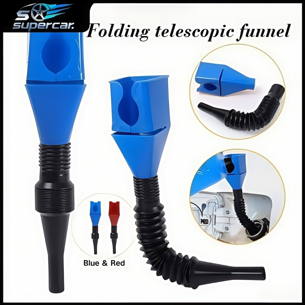 Folding Telescopic Hose Refueling Funnel -Design for Gasoline/Oil ...