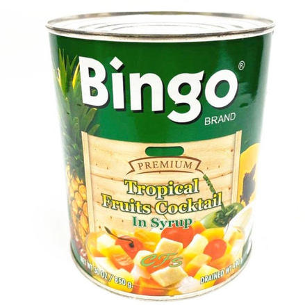 BINGO FRUIT COCKTAIL IN SYRUP 850G / BINGO MIXED FRUIT IN SYRUP 850G ...