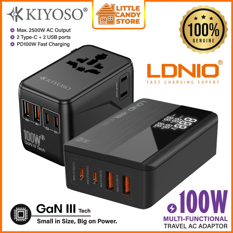 LDNIO® VS KIYOSO® GaN PD3.0 QC4+ USB Travel Charger 70W~100W Super Fast ...