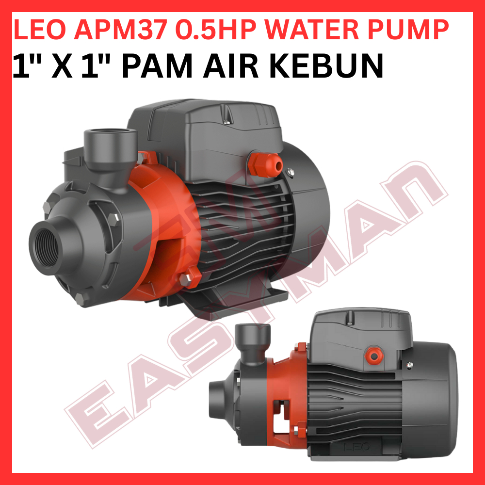 LEO APM37 WATER PUMP PAM AIR KEBUN MANUAL 0.5HP 1" X 1" PERIPHERAL PUMP | Shopee Malaysia