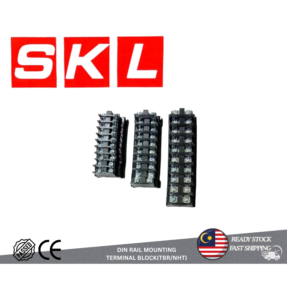 SKL-NHT-10-10 I Din Rail Mounting Terminal Block (10A/20A/30A) | Shopee ...