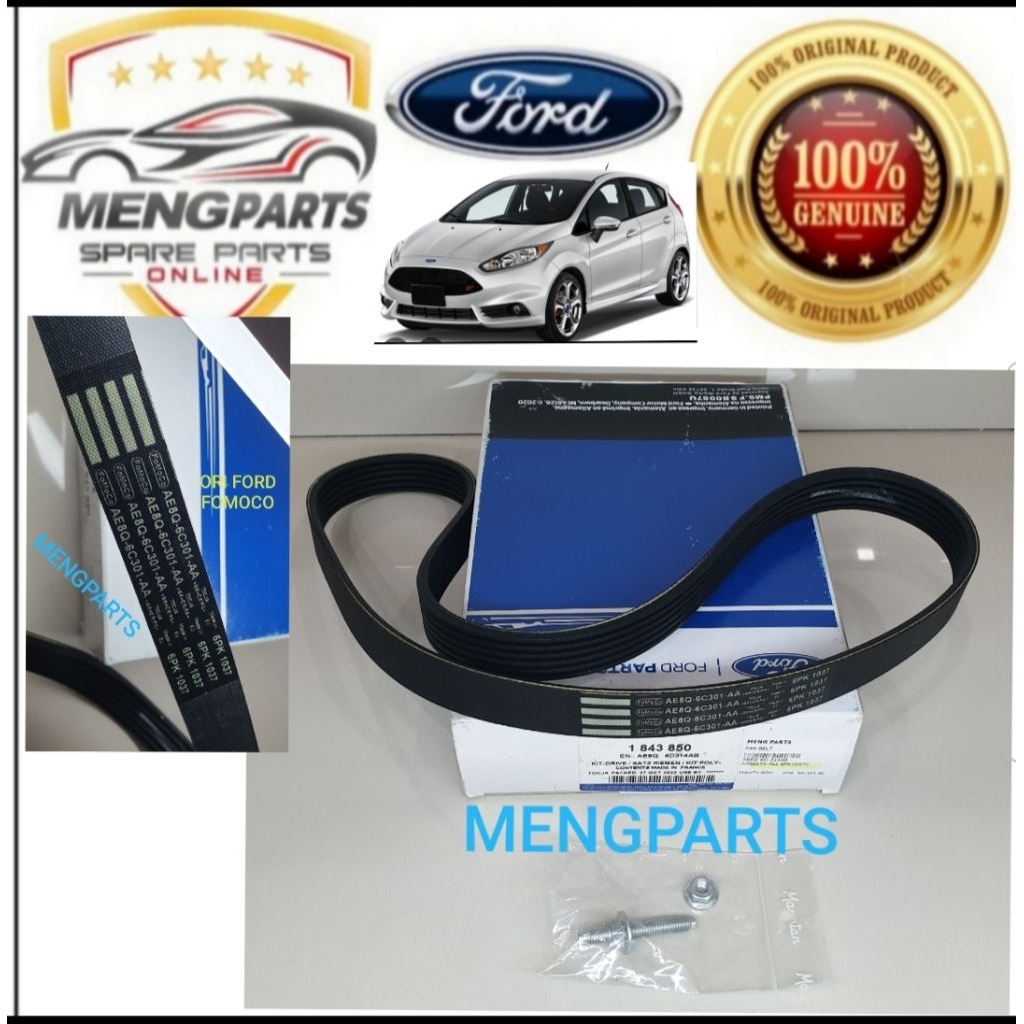 FORD FIESTA 1.5 1.6 FORD GENUINE PARTS FAN BELT ALTERNATOR BELT 6PK1037 ...