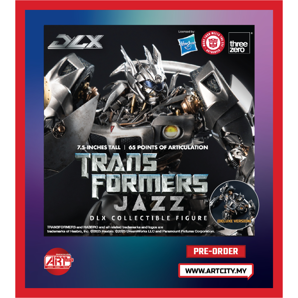 ThreeZero - DLX Jazz - Transformers 2007 - Deluxe Ver - Diecast Action ...