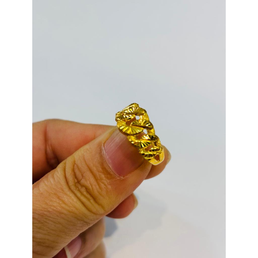 Wing Sing Cincin Lipan Kait Apam Balik Lebar Tulen Fesyen Emas 916 916 ...
