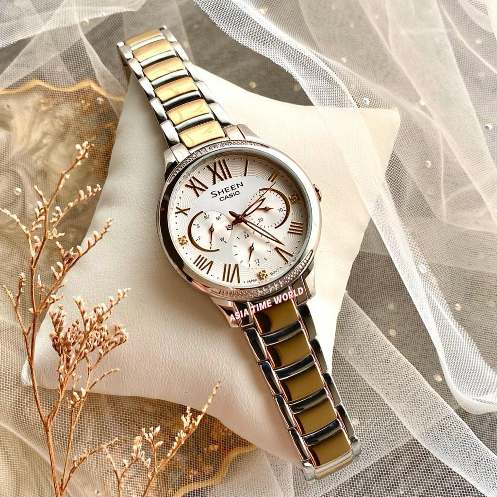 [Original Marco] Sheen SHE-3058SG-7A Elegance Multifunction Women's ...
