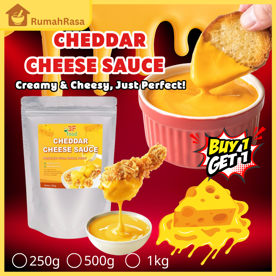 [BUY 1 FREE 1] Cheddar cheese sauce ,Sos Keju Meleleh Viral – Cheese ...