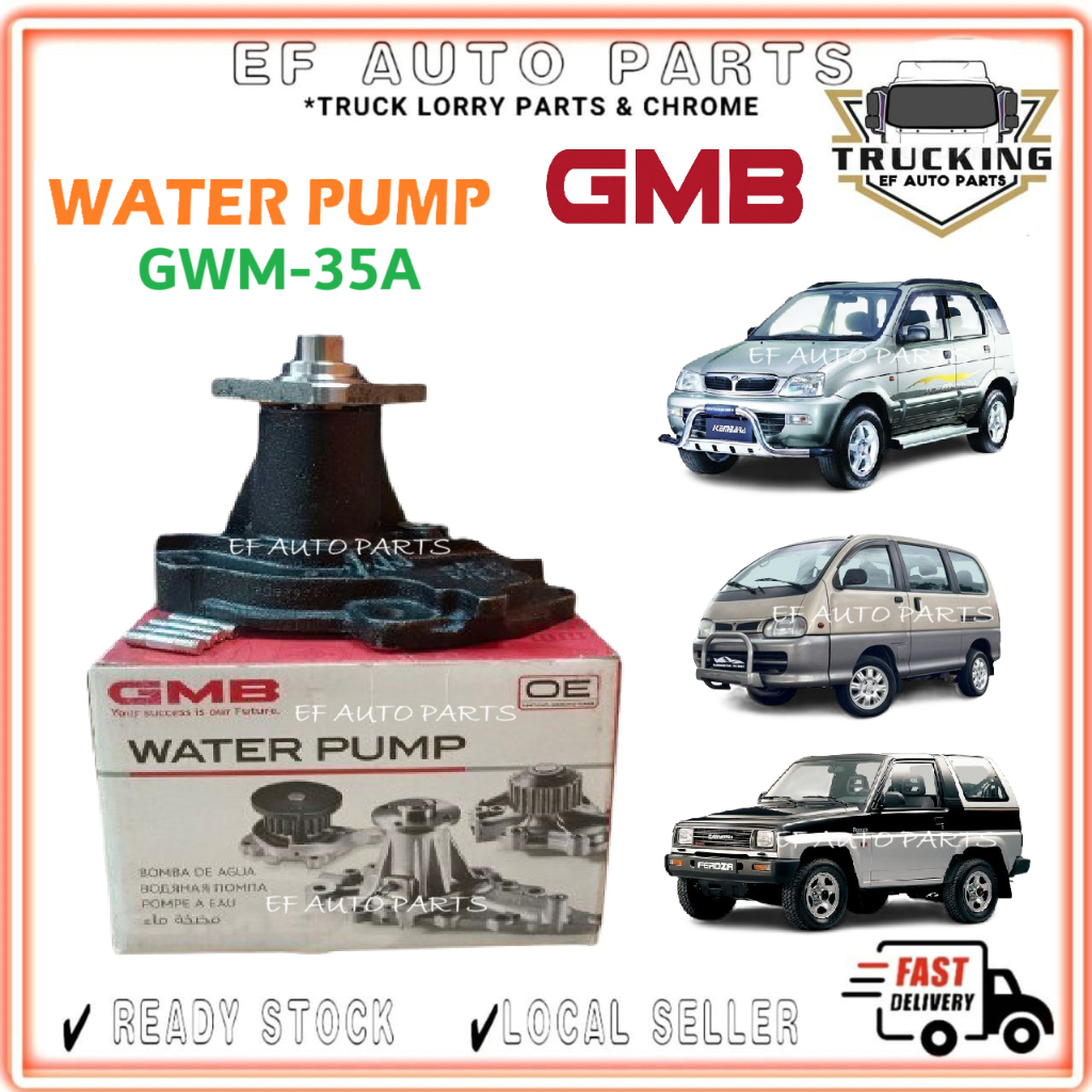 GMB AUTOMOTIVE CAR REPLACEMENT PARTS WATER PUMP PERODUA KEMBARA RUSA ...