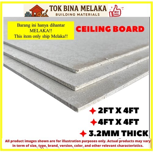 Fibre Cement Ceiling Board 2ft x 4ft, 4ft x4ft Ceiling Board Flat Sheet ...