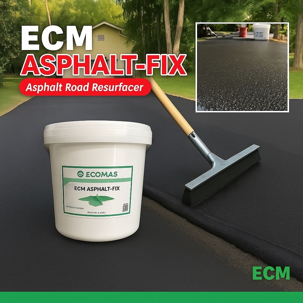 ECM ASPHALTFIX BLACK TAR (25KG) One-Part, Cold-Applied Asphalt Road ...