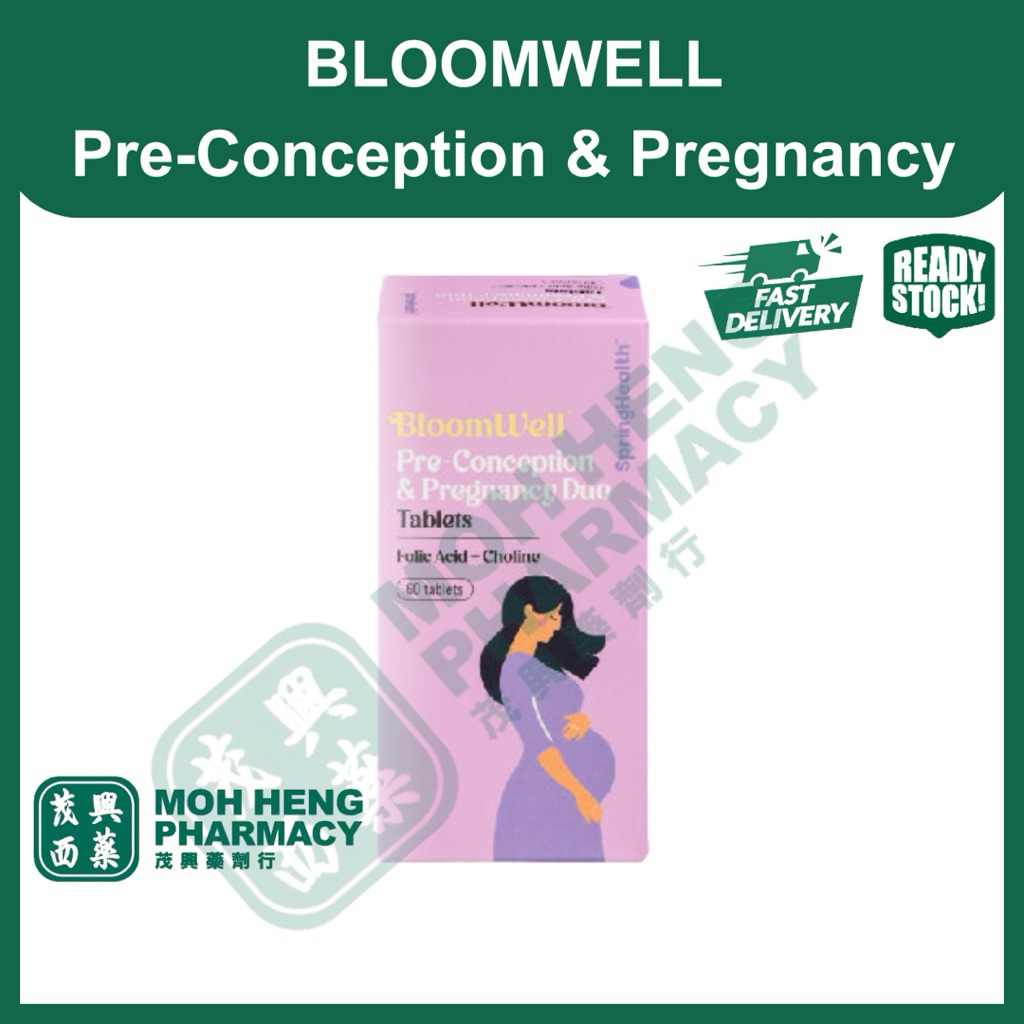 SPRINGHEALTH BLOOMWELL Pre-conception & Pregnancy Duo Tablets (60's ...