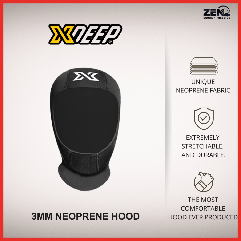 ZEN SCUBA XDEEP Premium Neoprene Diving Hoodies 3mm | Shopee Malaysia