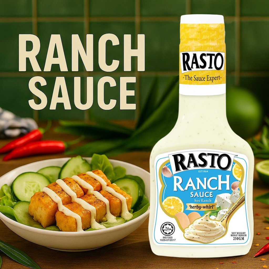 RASTO NEW RANCH SAUCE 250G- sos serbaguna halal | Shopee Malaysia