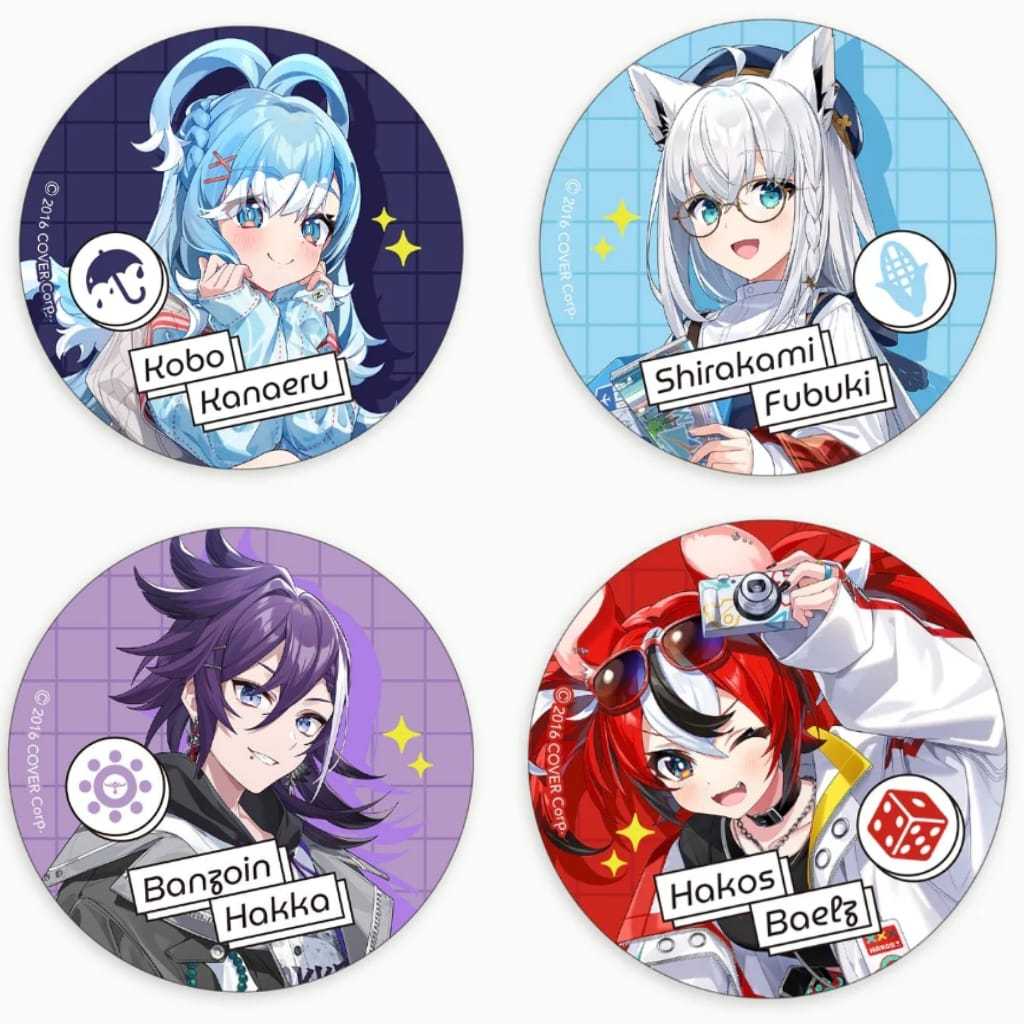 58mm Hololive Vtuber Lencana Anime Butang Pin Button Badge with Pin ...