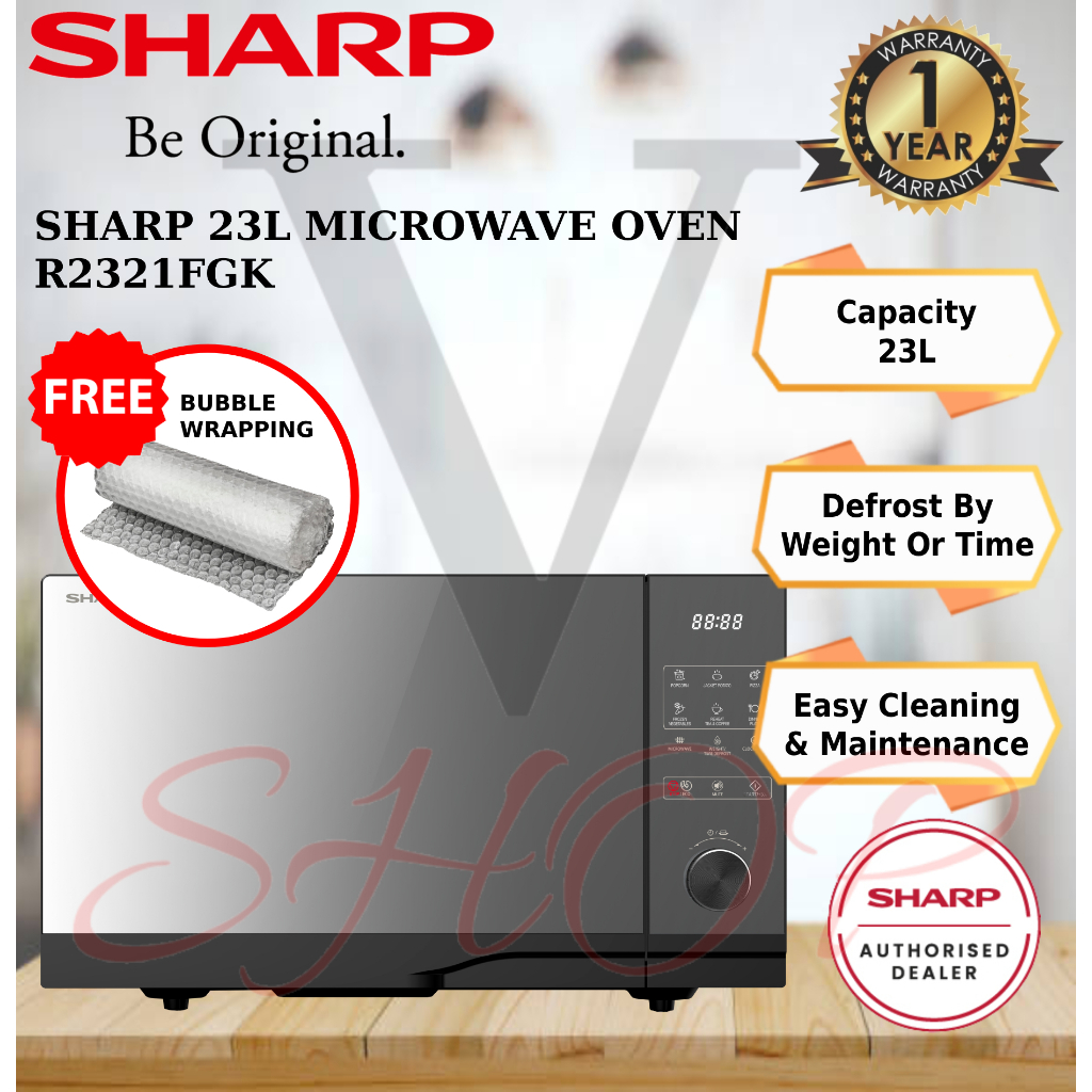 [FREE BUBBLE WRAPPING] SHARP 20L // 23L MECHANICAL DIAL FLATBED ...