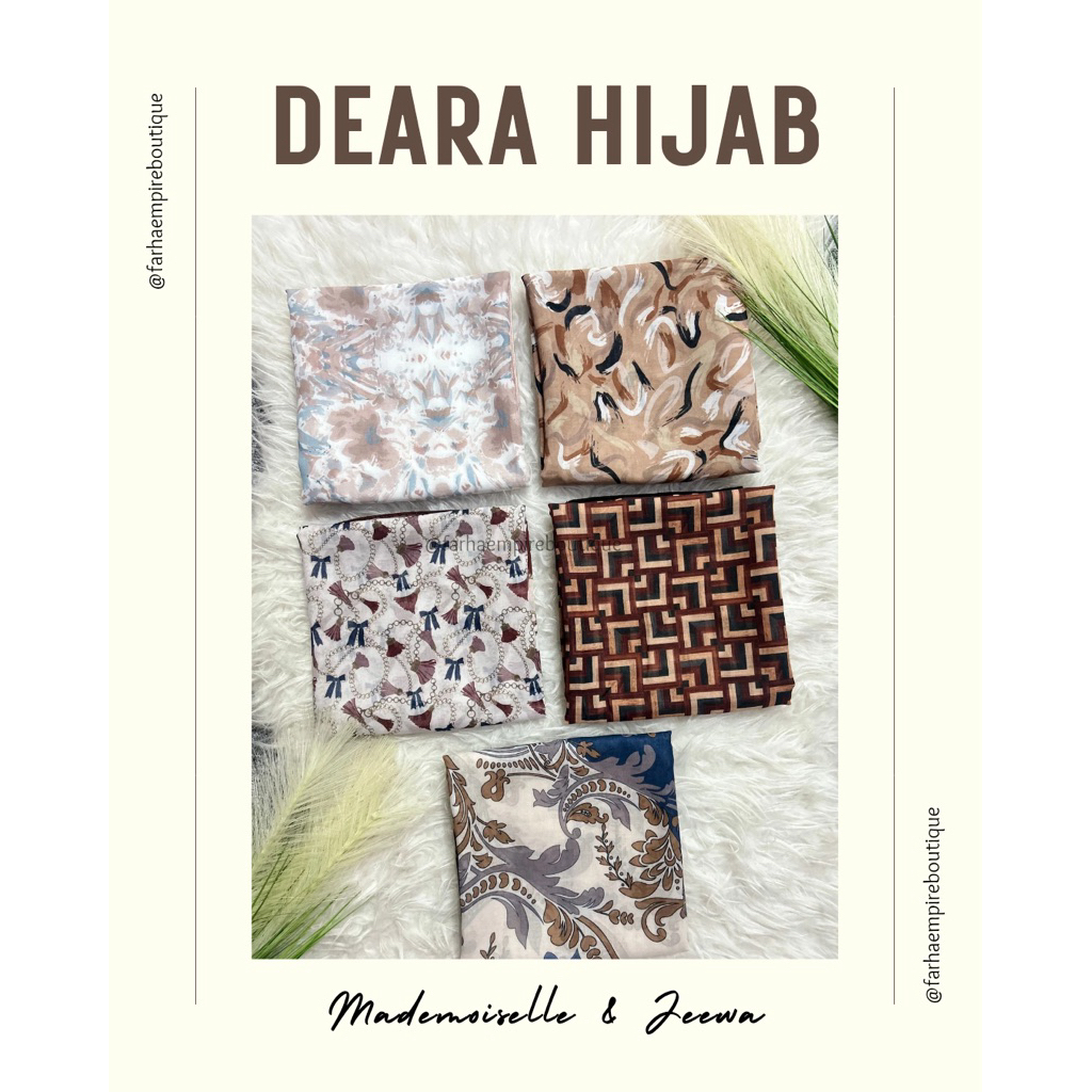 [READY STOCK] DEARA HIJAB - JEEWA | MADEMOISELLE | Shopee Malaysia
