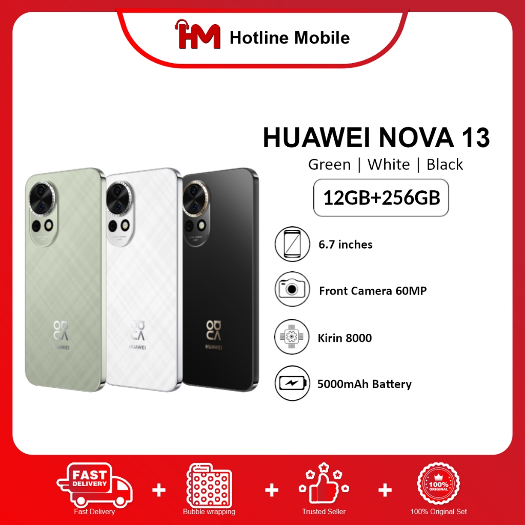 Huawei Nova 13 Smartphone (12GB RAM+256GB ROM) | Original Huawei ...