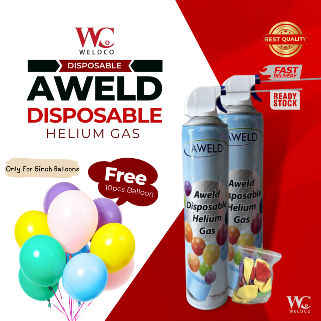 [READY STOCK] Aweld Disposable Helium Gas for 5inch 🎈(Mini Portable ...