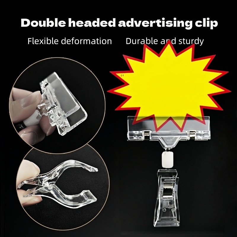20pcs Price Tag Holder Clip holder/price tag holder display rack ...